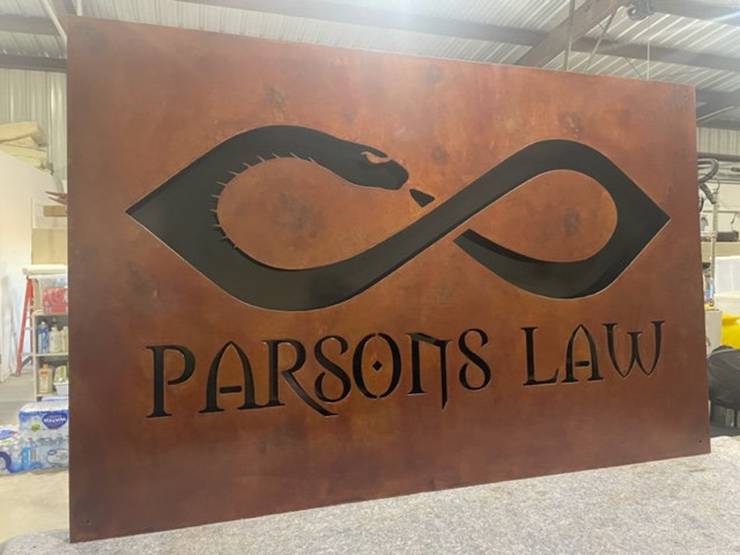 Double Layer Sign W/ Standoffs Custom Metal Business Sign Metal Signs ...