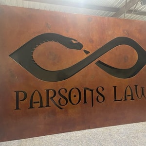 Custom Metal Business Sign Rust Metal Sign Large Metal Business Sign ...