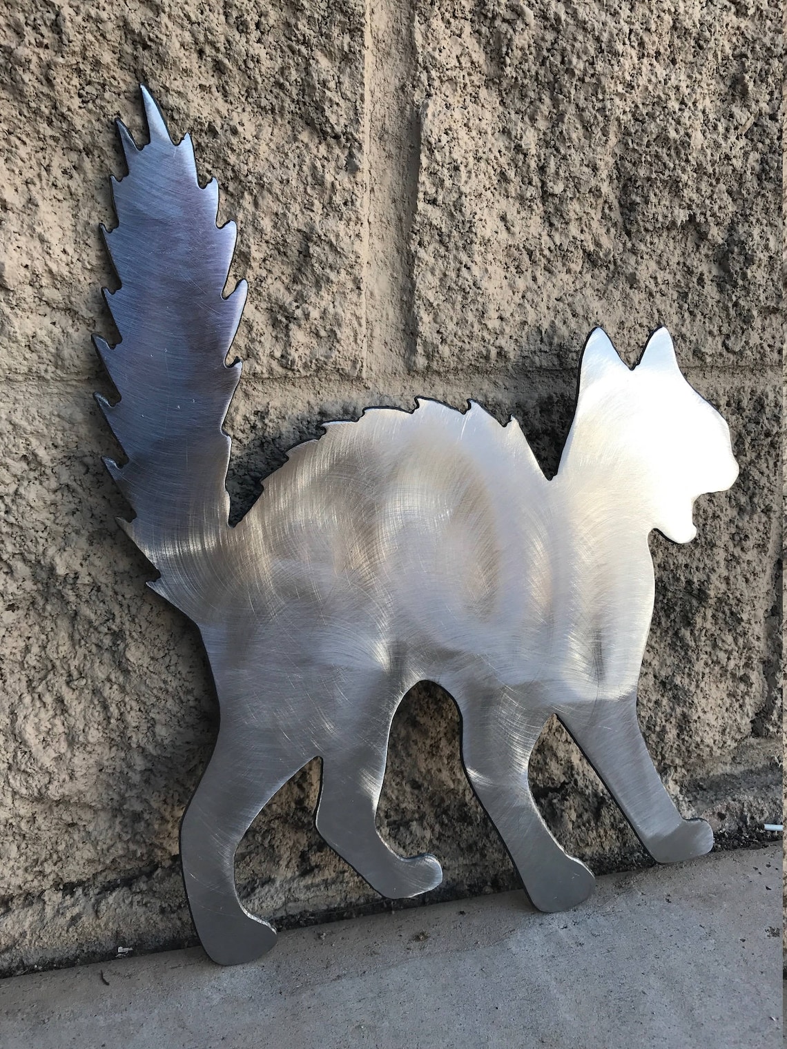 Cat metal wall art | Etsy