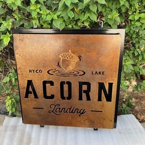 Large Custom Business Sign Double Layer Sign With Frame - Etsy