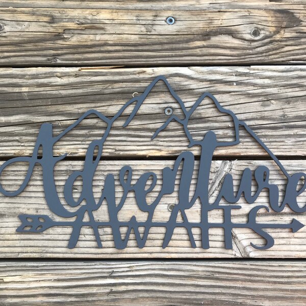 Adventure Metal Sign - Etsy