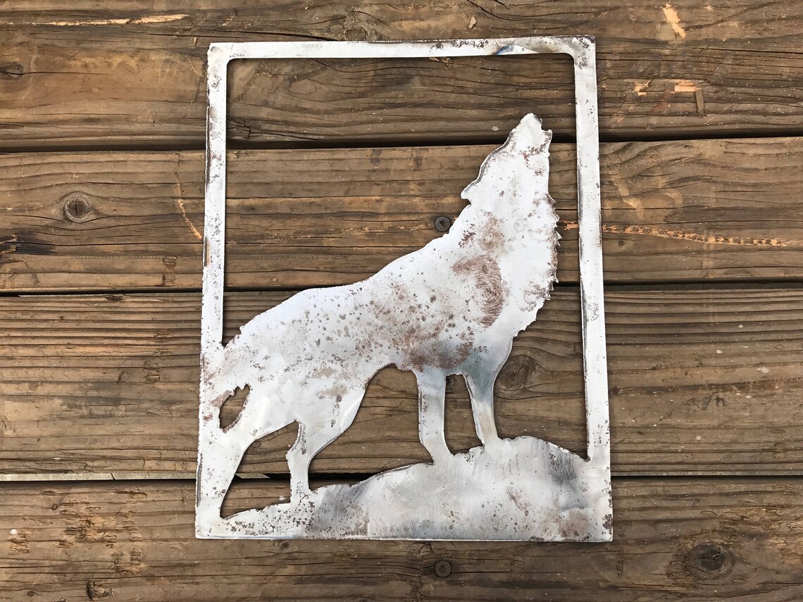 Custom Metal Cnc Plasma Wolf - Etsy