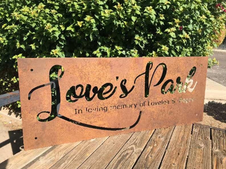 Custom Metal Business Sign | Powder-coated Steel | Exterior Commercial ...