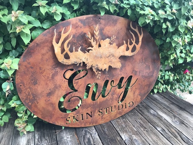 Custom Metal Business Sign | Patina Sign | Commercial Signage - Etsy