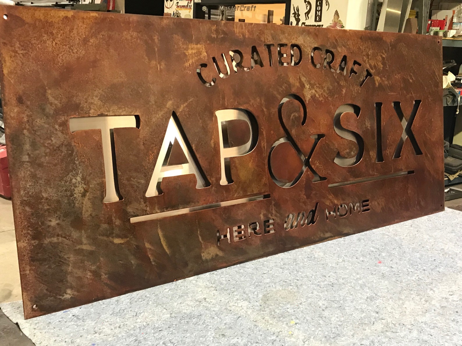 Custom Metal Business Sign Metal Signs Personalized Patina - Etsy