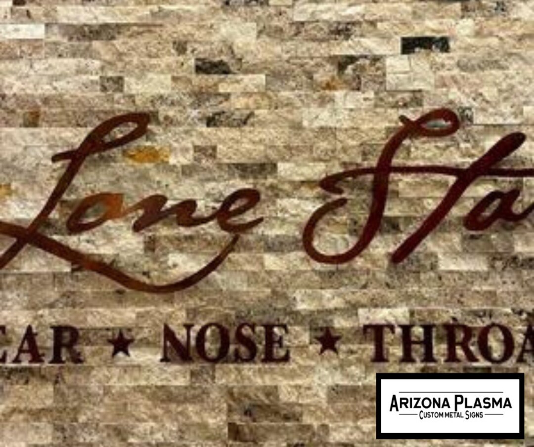 Custom Metal Business Sign Raised Metal Sign Custom Logo Custom Metal ...