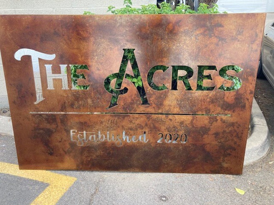 Metal Signs Custom Metal Signs Large Metal Signs Business Signs Rustic ...