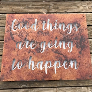 Custom Metal Business Sign Metal Signs Personalized Patina Metal Sign ...