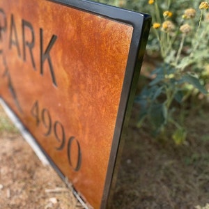 Custom Metal Business Sign Rust Metal Sign Large Metal Business Sign ...