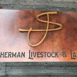 Double Layer Sign With Standoffs | Metal Business Sign | Metal Signs ...