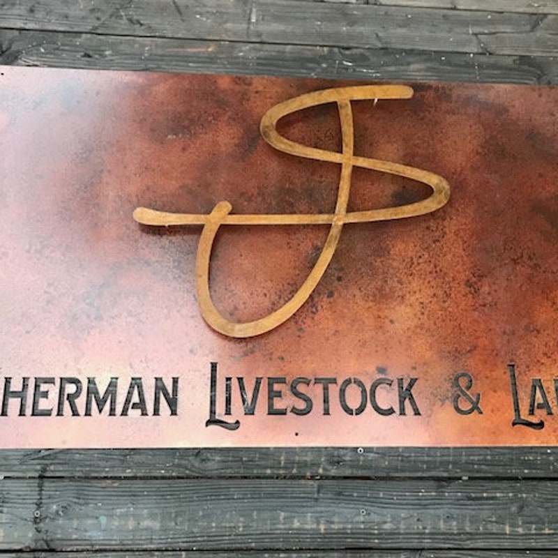 Rusted Metal Sign - Etsy