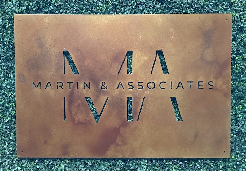 Custom HOA and Neighborhood Monument Signs Powdercoated Steel ...