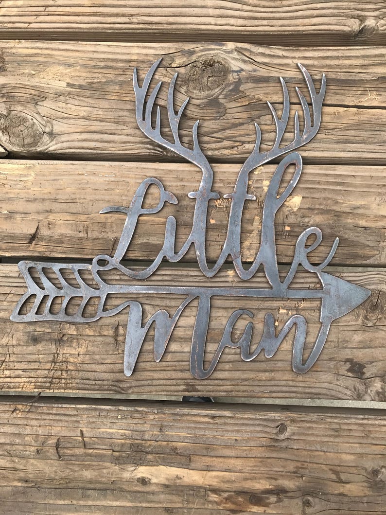 Little Man Metal Cnc Custom Sign - Etsy