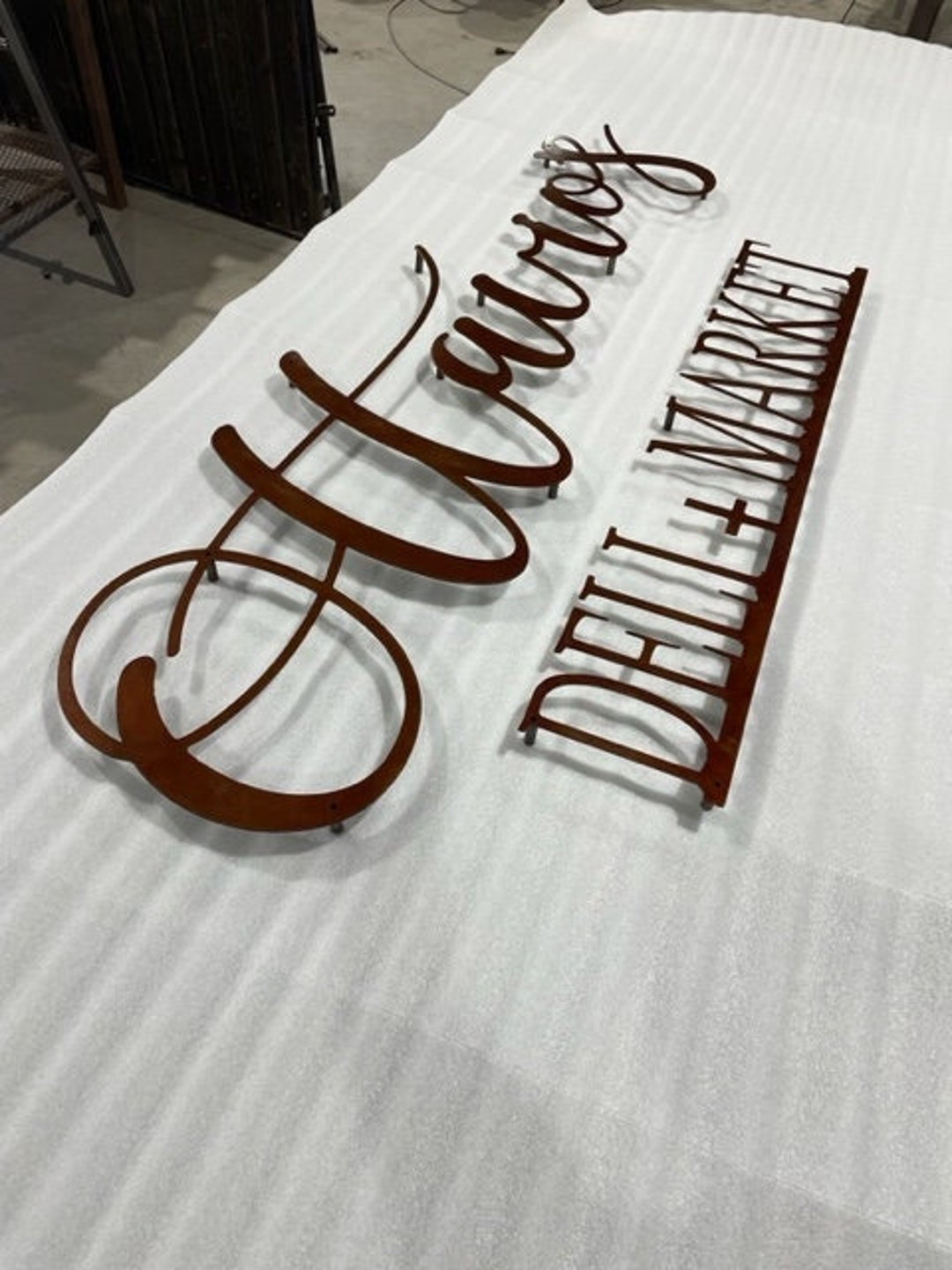 Custom Metal Business Sign Raised Metal Sign Custom Logo Custom Metal ...