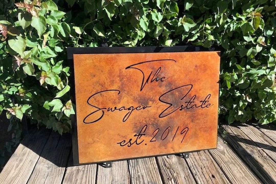 Large Custom Business Sign Double Layer Sign With Frame Framed Custom ...