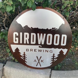 Double Layer With Standoffs | Custom Business Sign | Metal Signs| Rust ...