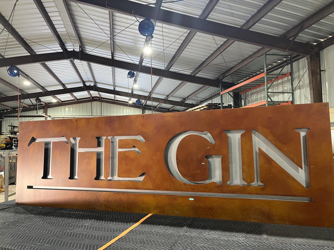Custom Metal Business Sign | Metal Signs Personalized | Patina Sign ...