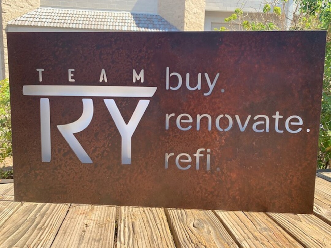 Custom Metal Business Sign Metal Signs Personalized Patina Metal Sign Rust Metal Sign Large ...