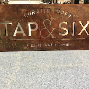 Double Layer Sign With Standoffs | Metal Business Sign | Metal Signs ...