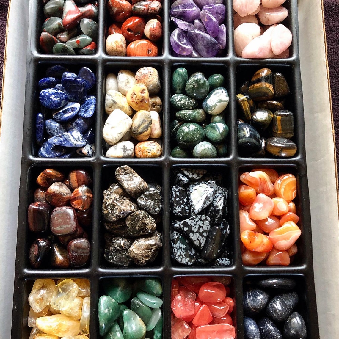 25 Piece Tumbled Stone Collection Assorted Tumbled Stone | Etsy