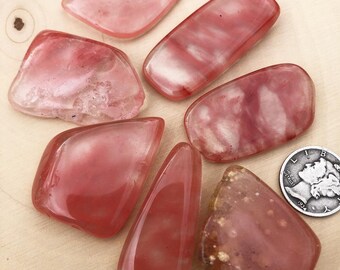 Strawberry Obsidian Tumbled Stone | Etsy