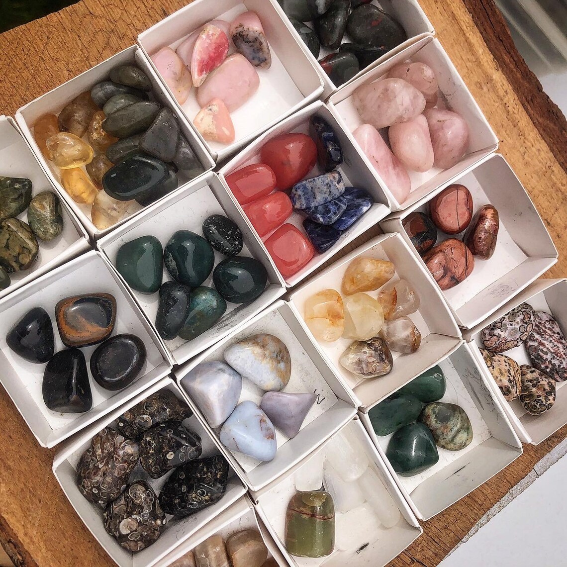 25 Piece Tumbled Stone Collection Assorted Tumbled Stone | Etsy