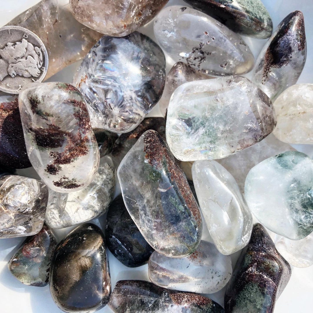 Lodalite Quartz Tumbled Stone One Pocket Stone Included - Etsy