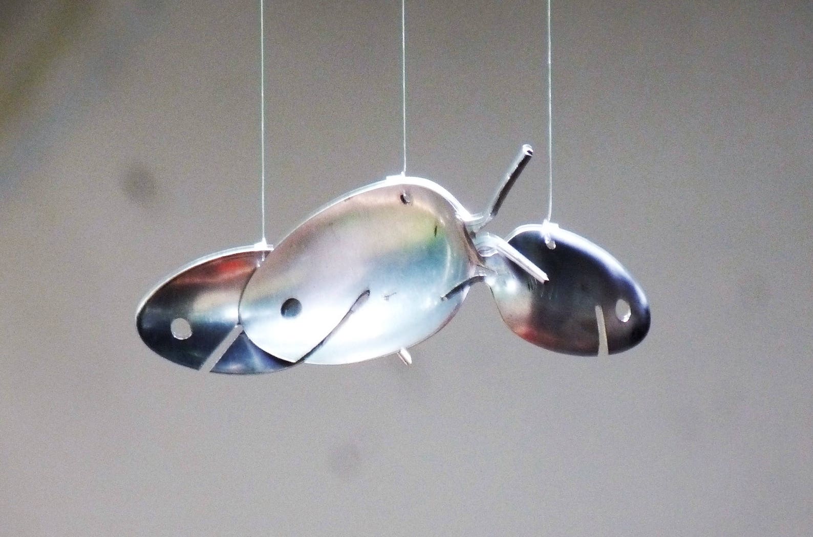 Intricate Spoontail Spoon Fish Windchime-musical Kinetic Metal Wind ...