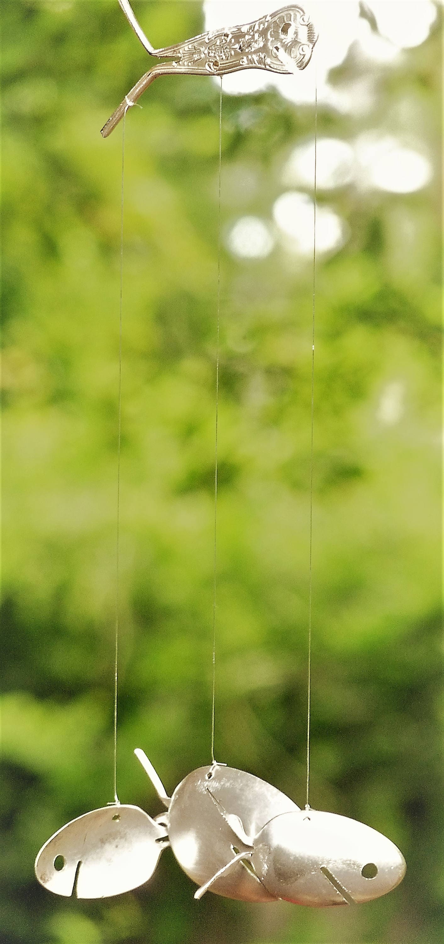 Intricate Spoontail Spoon Fish Windchime-musical Kinetic Metal Wind ...