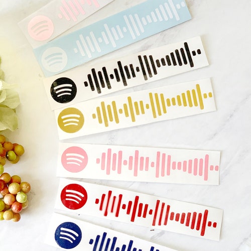 Custom Spotify Song Code Vinyl Decal Song Code Sticker | Etsy