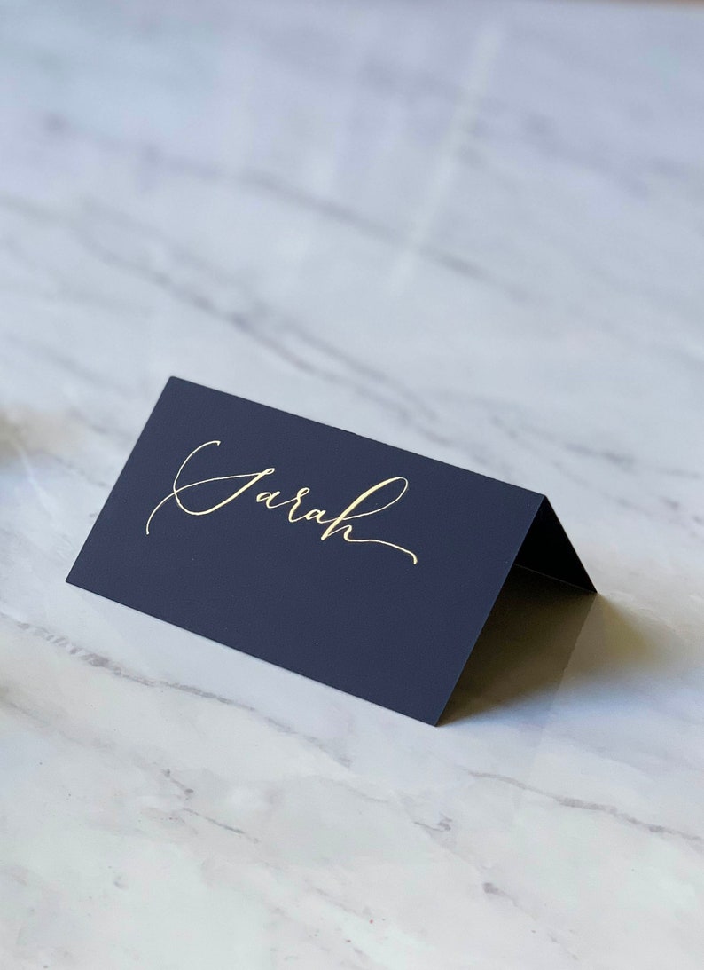 Handwritten Calligraphy Name Cards For Wedding Calligraphy | Etsy