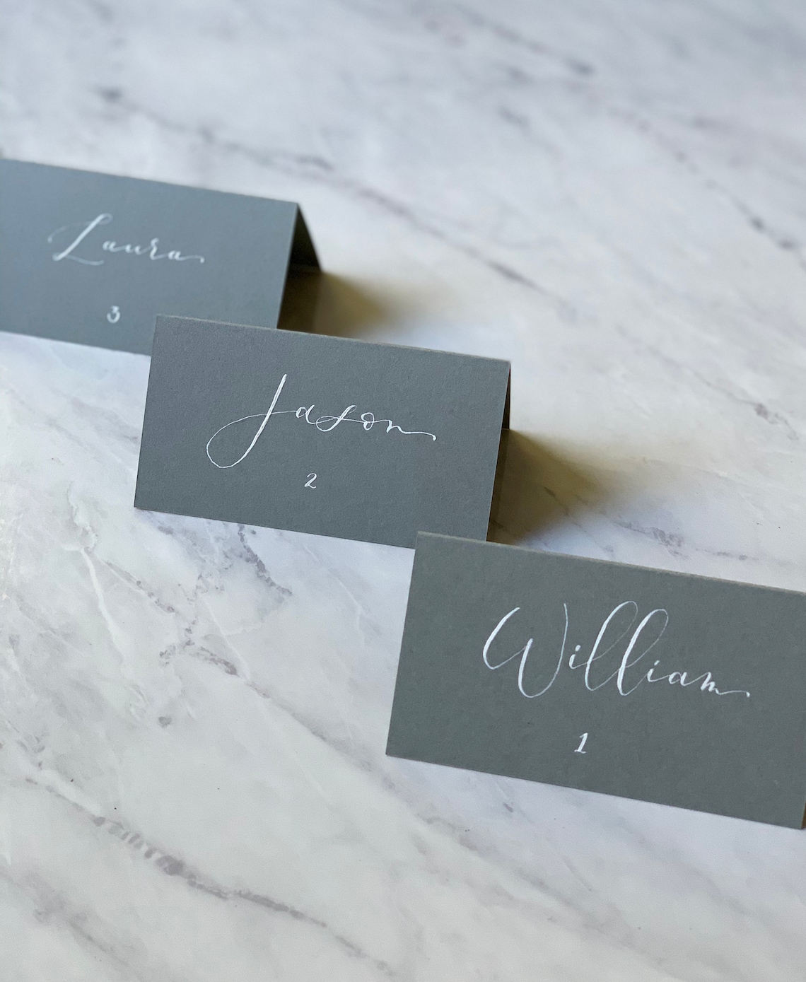 Handwritten Calligraphy Name Cards For Wedding Calligraphy | Etsy