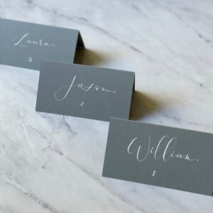 Handwritten Calligraphy Name Cards for Wedding Calligraphy Wedding ...