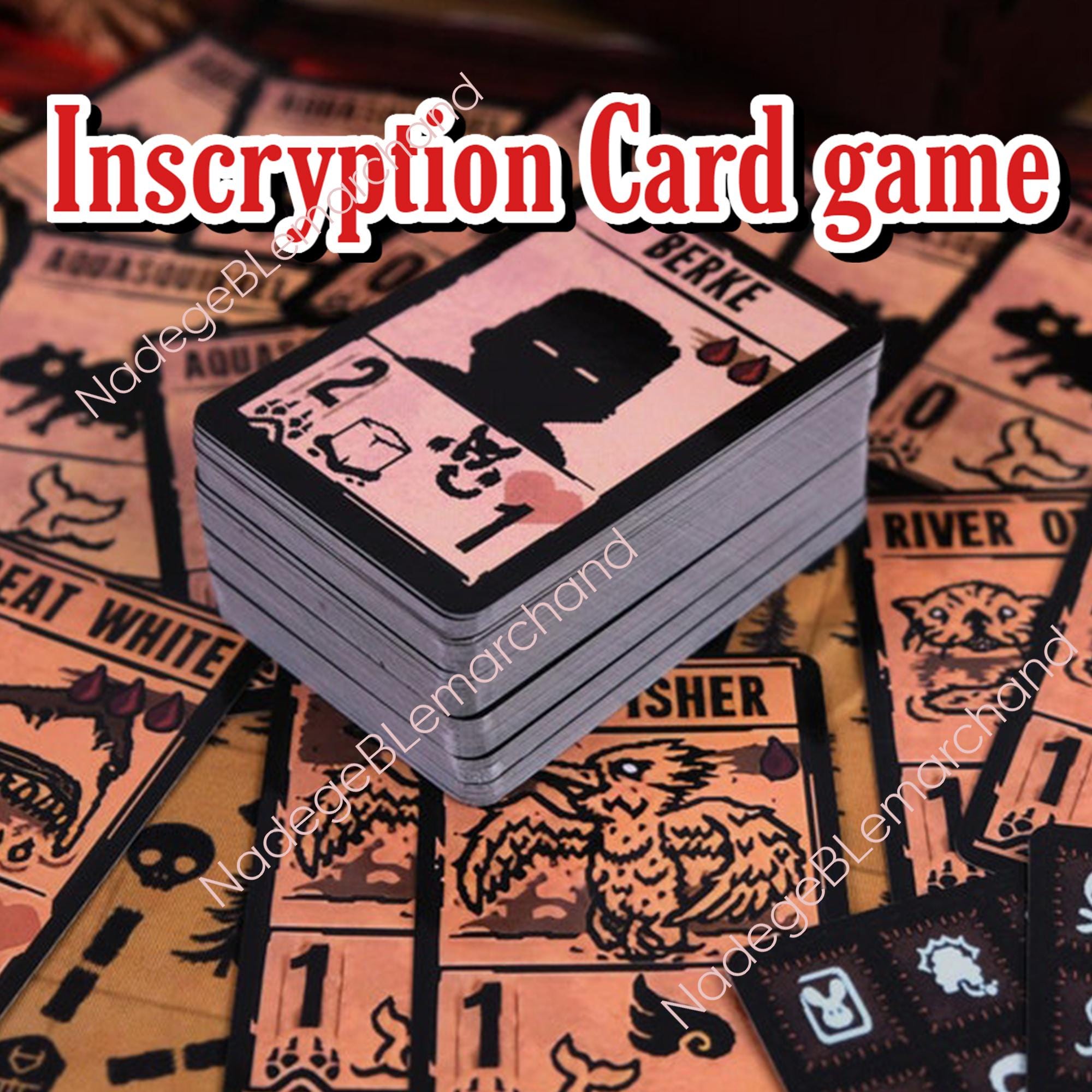Inscryption Card Game Includes 363 Cards With Game Board and Maps ...