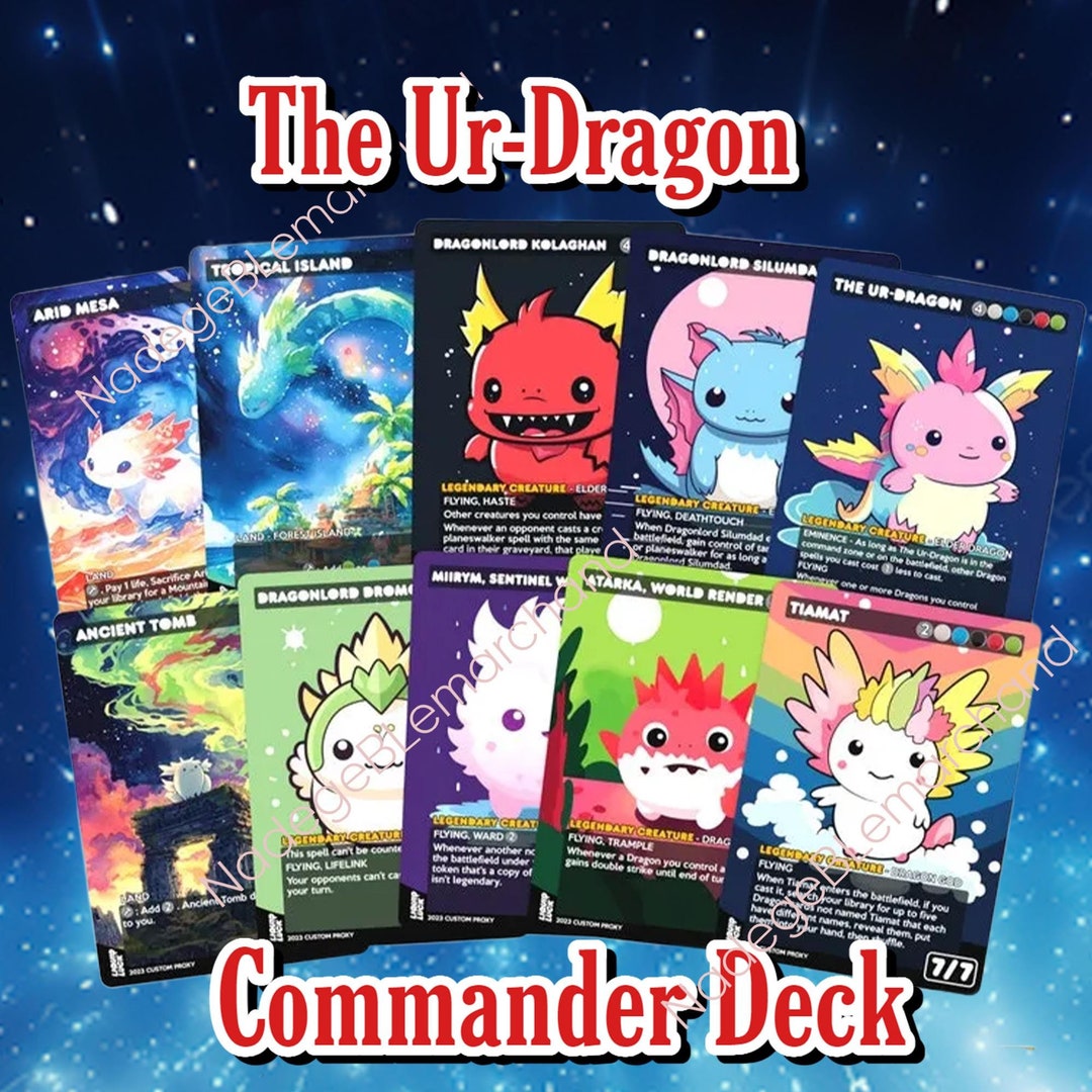 The Ur-dragon MTG Proxy Deck Complete Commander Proxy Deck cedh With ...