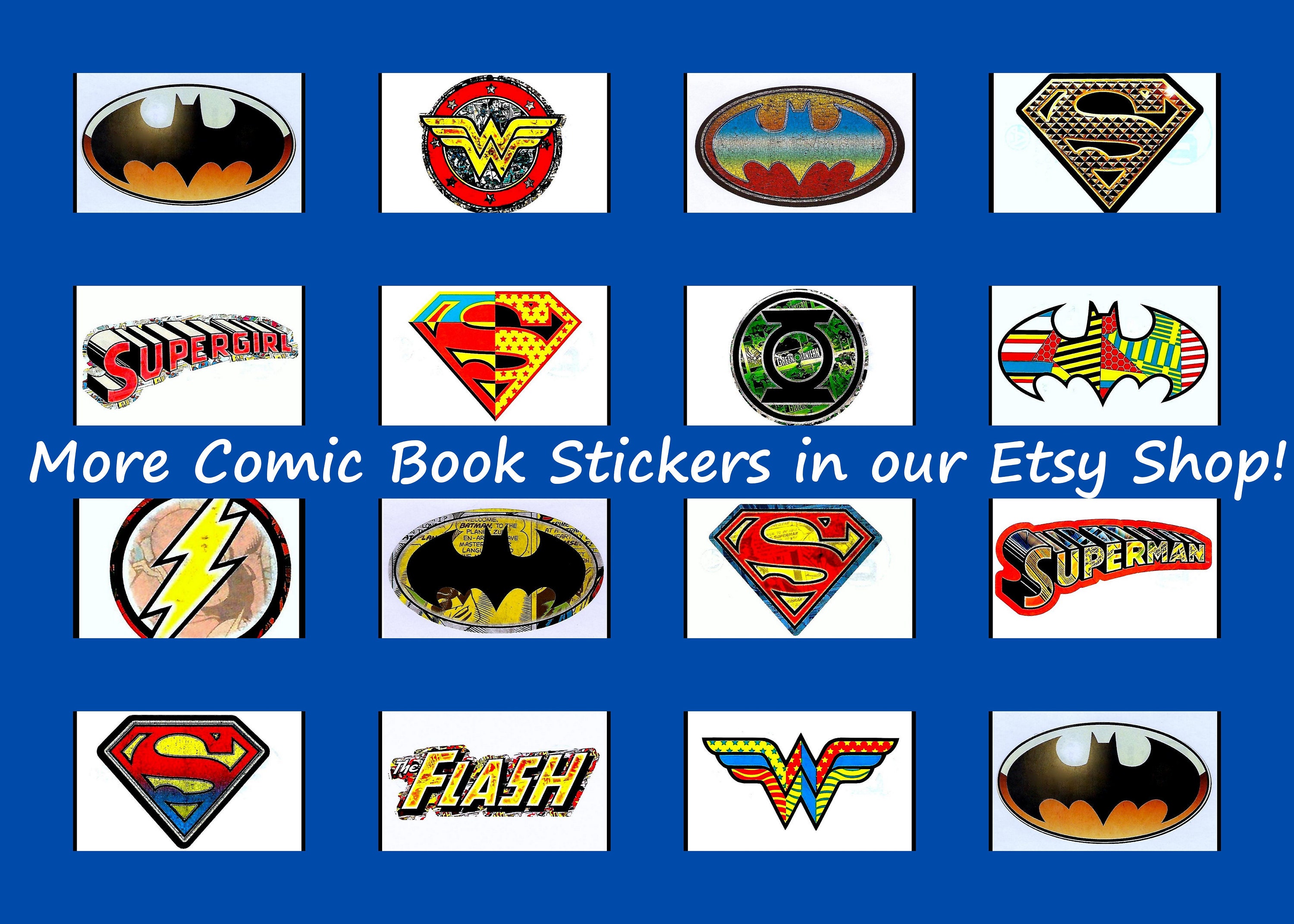 Superman Sticker..dc Comics Decals..justice League of - Etsy UK