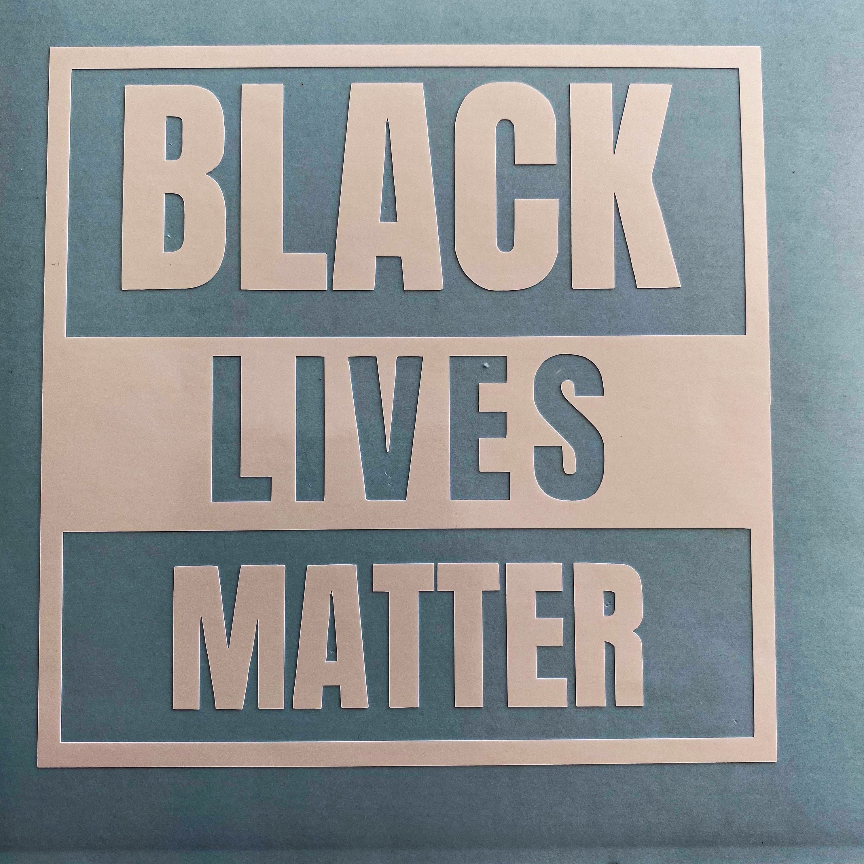 Black Lives Matter Square / BLM / Vinyl Decal - Etsy