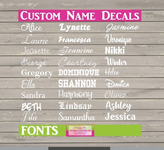 Custom Name / Monogram Name / Planner Name | Etsy