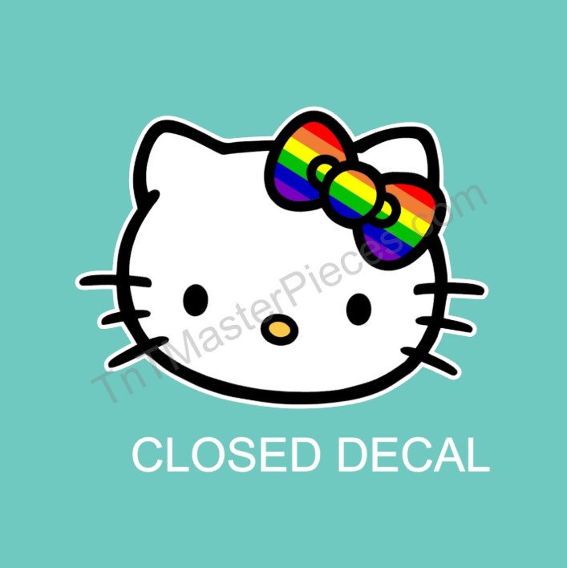 Kitty Kat pride-lgbtq Vinyl Decal | Etsy