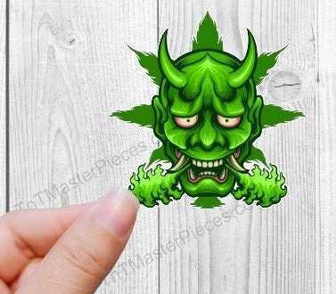 Marijuana Demon / 420/ Vinyl Decal / Sticker - Etsy