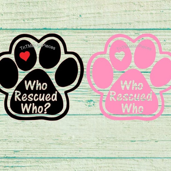 Who Rescued Who - Etsy