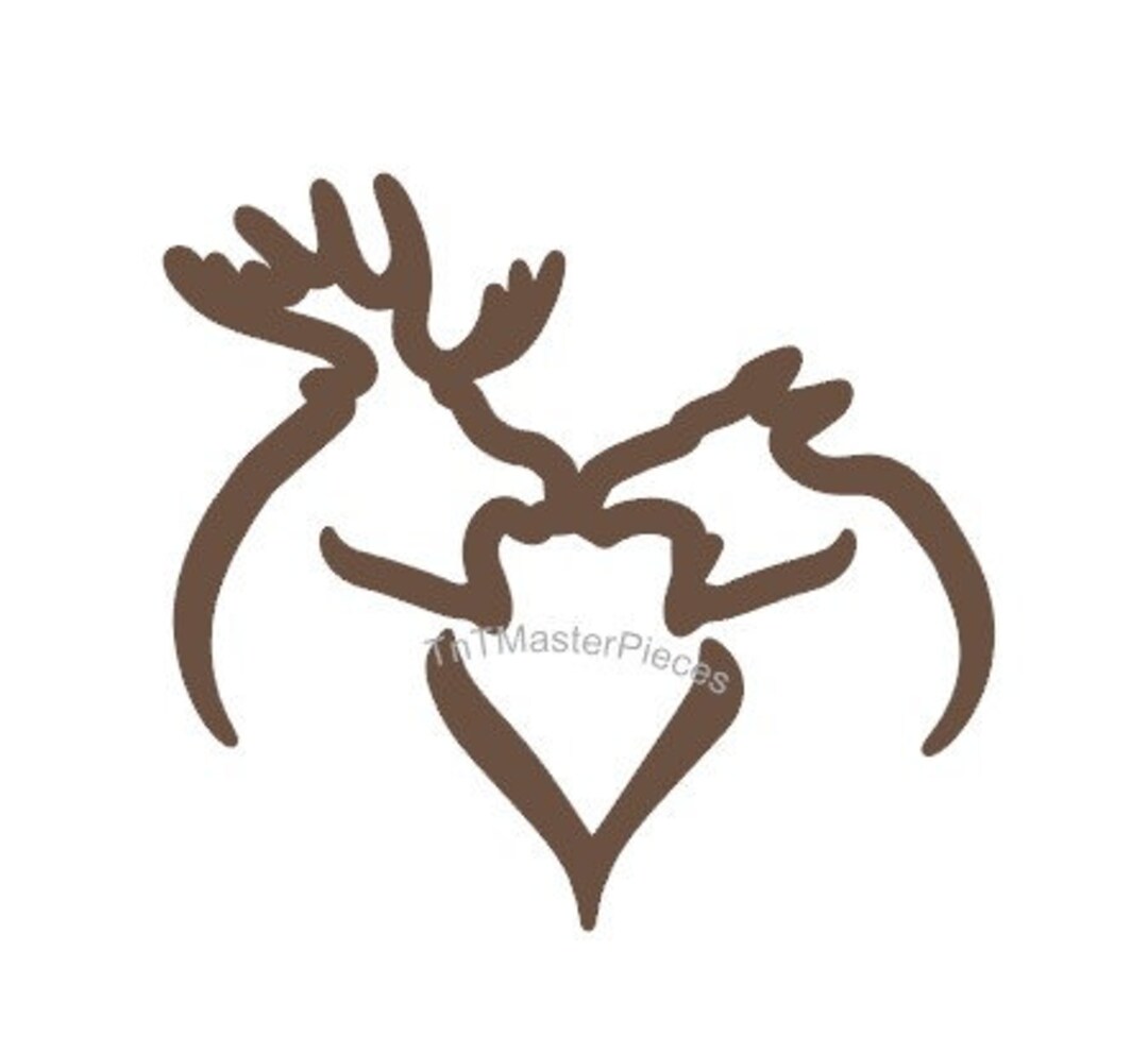 Moose Love Couple/ Head Vinyl Decal - Etsy