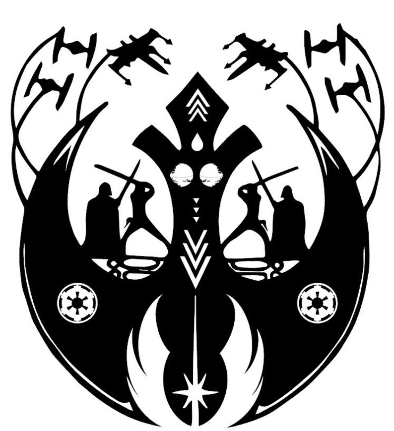 Jedi Fight Vinyl Decal - Etsy