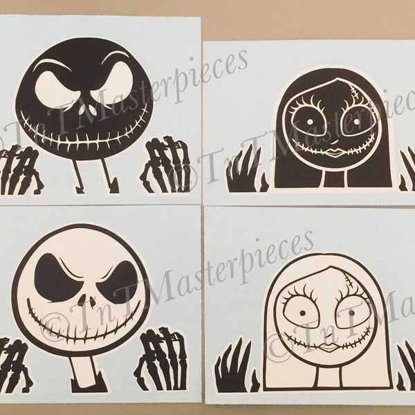 Jack Skellington Window Sticker - Etsy