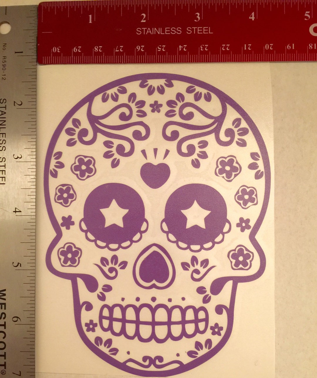 Skull Vinyl Decal - Etsy