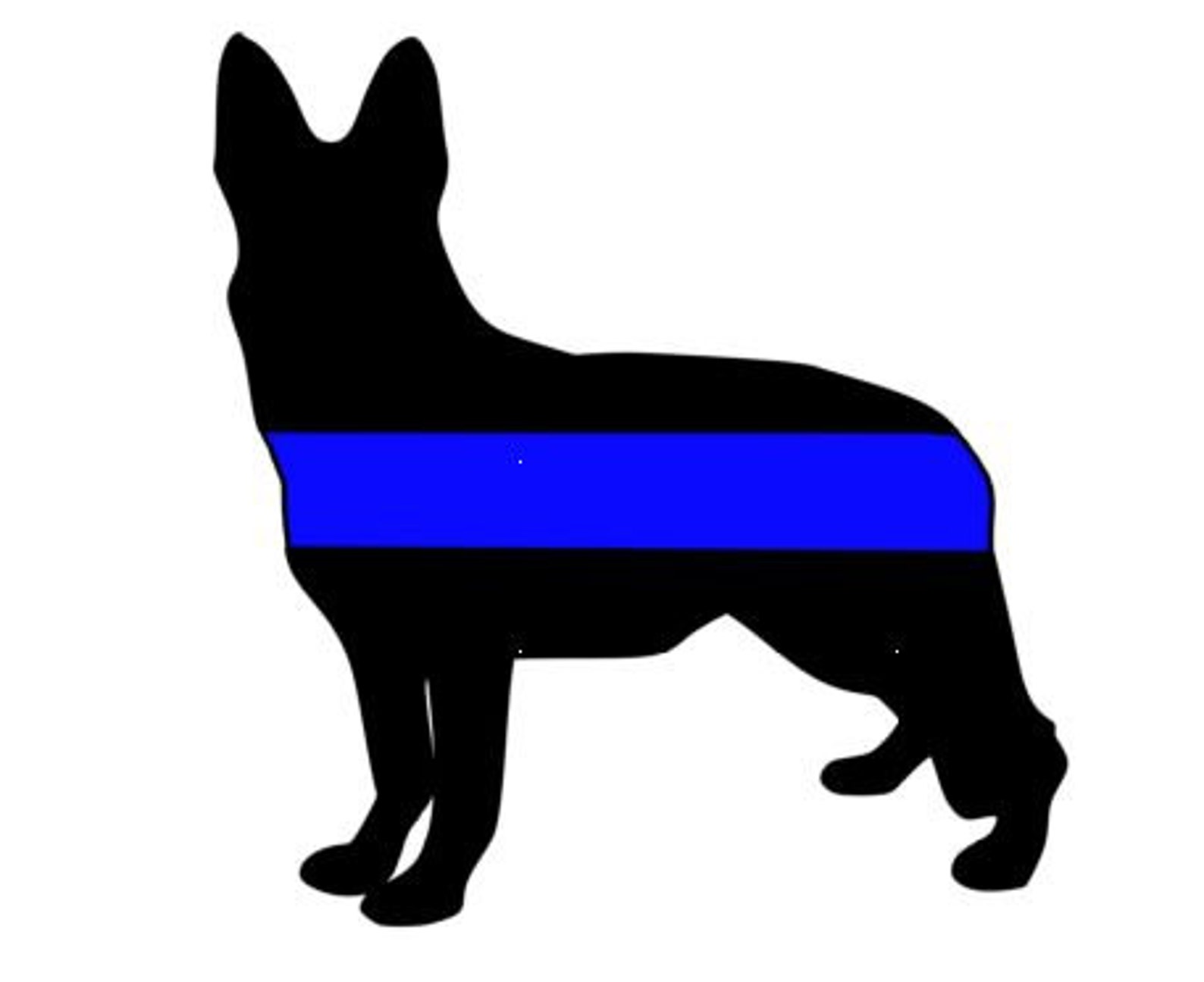 Thin Blue Line Police Dog German Shepherd Police Lives - Etsy