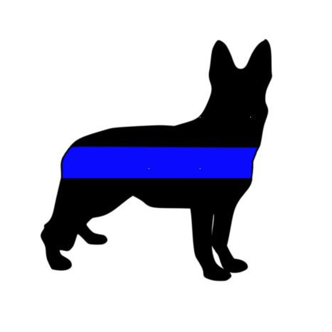 Thin Blue Line Police Dog German Shepherd Police Lives - Etsy