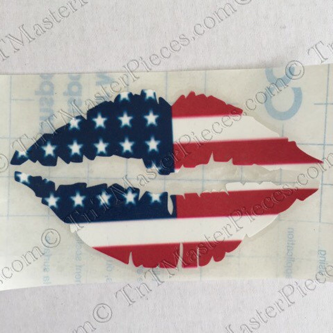 Patriotic, USA, Lips / Vinyl Decal / United States - Etsy