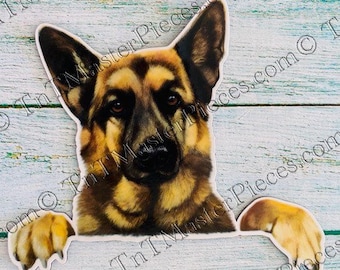 Thin Blue Line, Police Dog German Shepherd, Police Lives Matter Vinyl ...