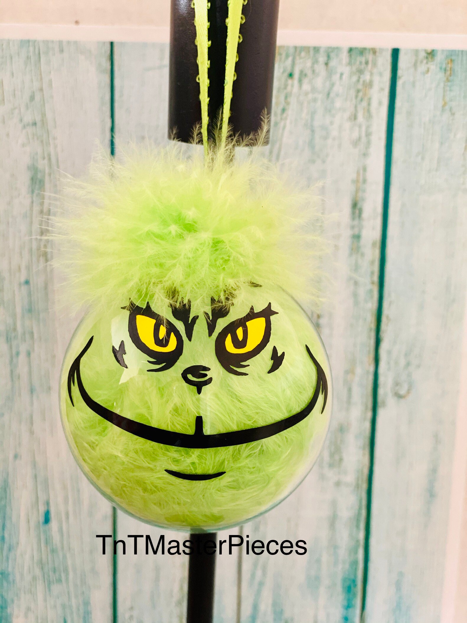 The Grinch/how the Grinch Stole Christmas Glass Ornament - Etsy